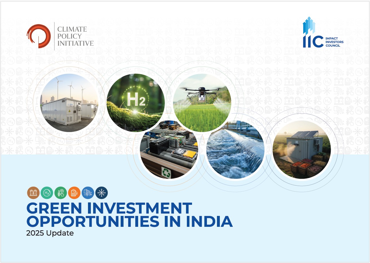 Green Investment Opportunities in India - CPI